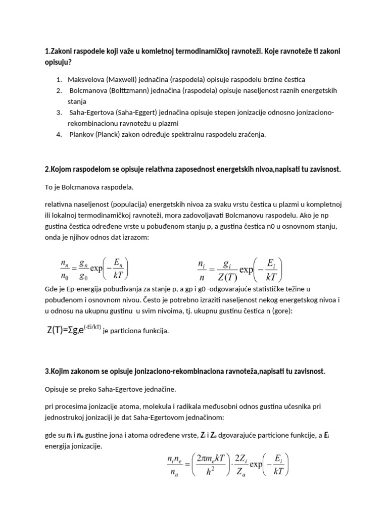 Plazma 2 Nastavni | PDF