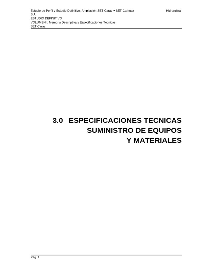 EE - TT. Suministro Caraz Rev3 | PDF | Transformador | Relé