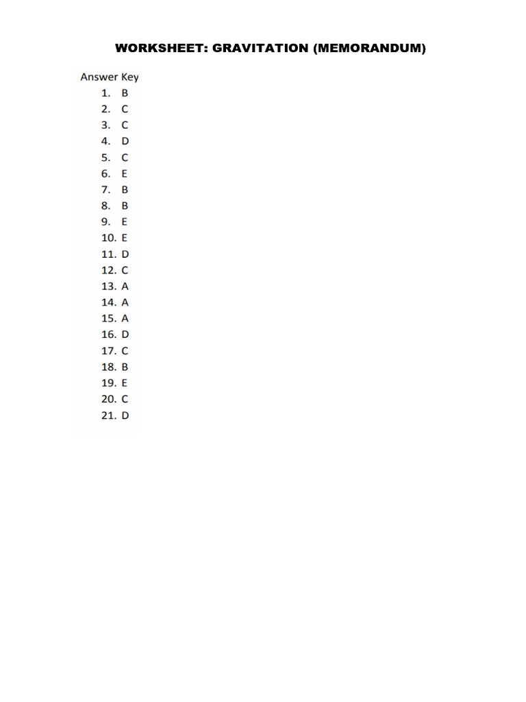 Newtons 4th Law - WORKSHEET 2 - MEMO | PDF