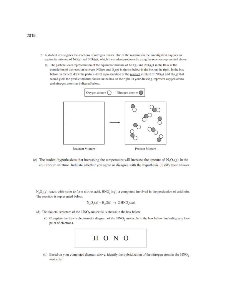 Past AP Chem Sem 1 FRQs | PDF
