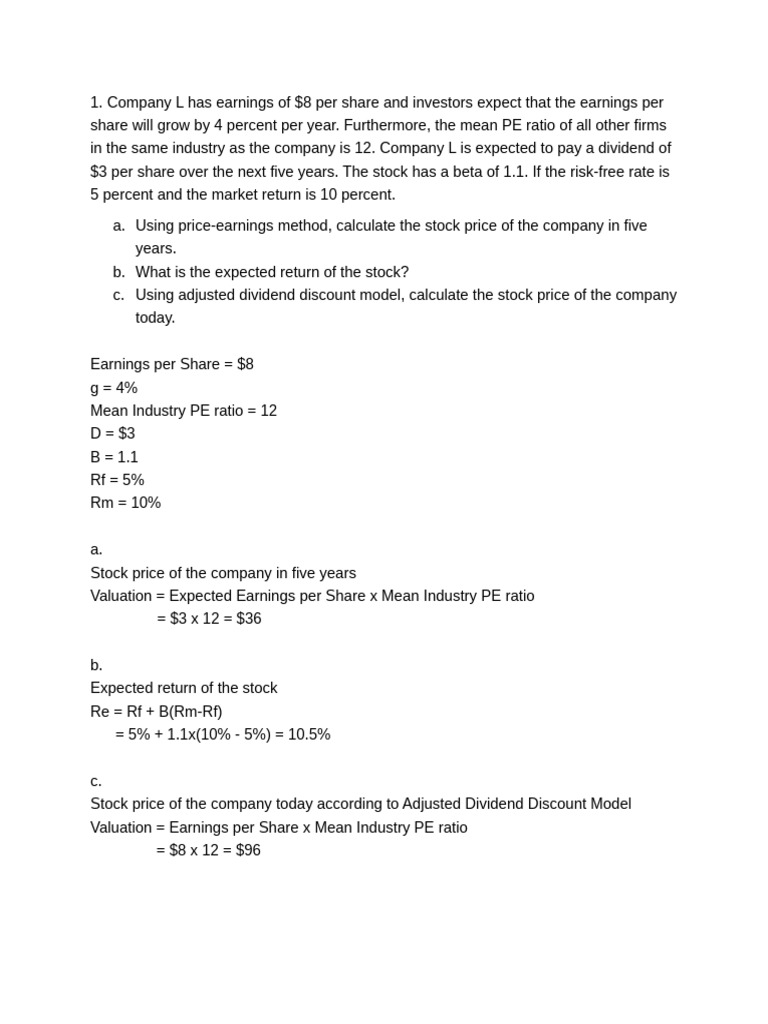 Stock Market Assignment | PDF | Margin (Finance) | Equity (Finance)