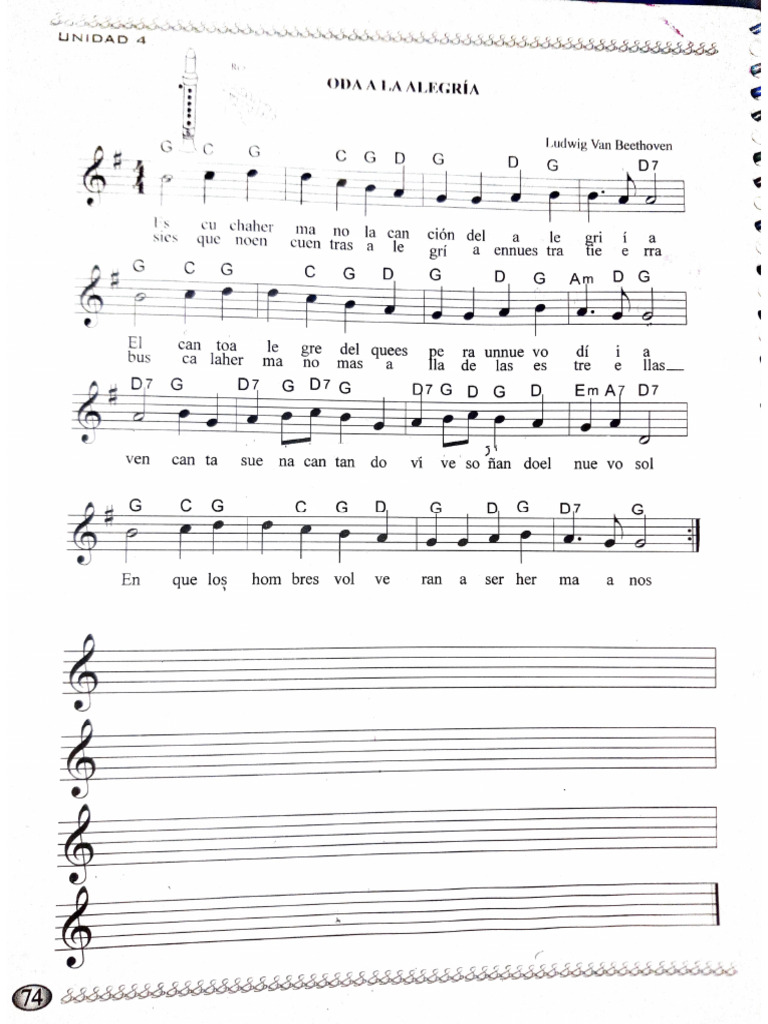 Letra de la Oda a la Alegría | PDF