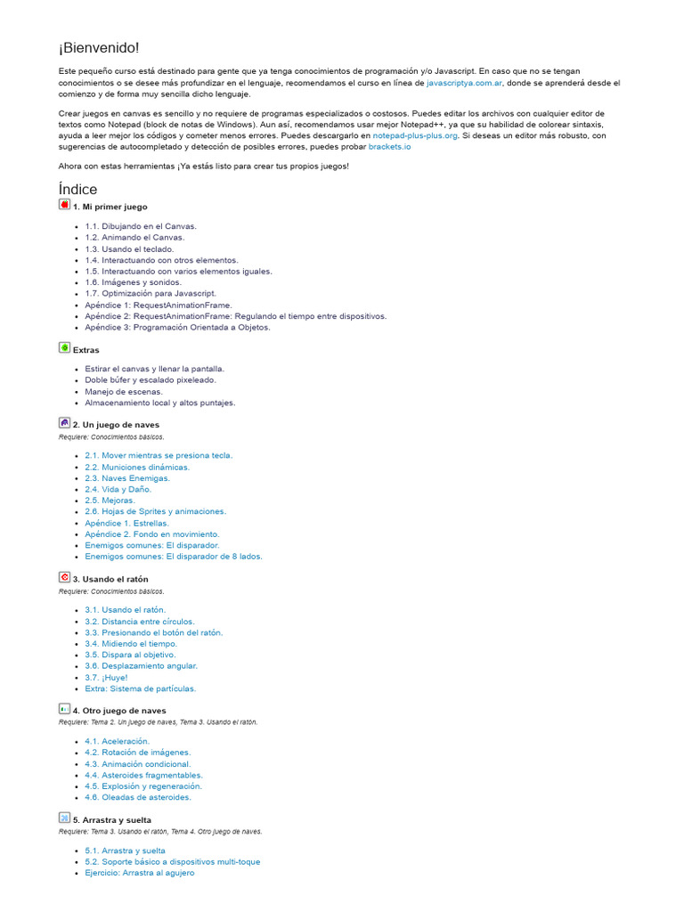Haciendo Tu Segundo Videojuego | PDF | Script Java | Informática