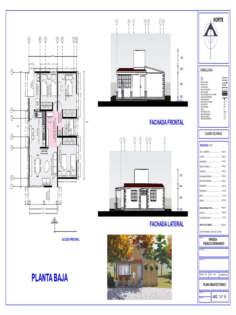Plano ARQ-A 103.96 m2 | PDF