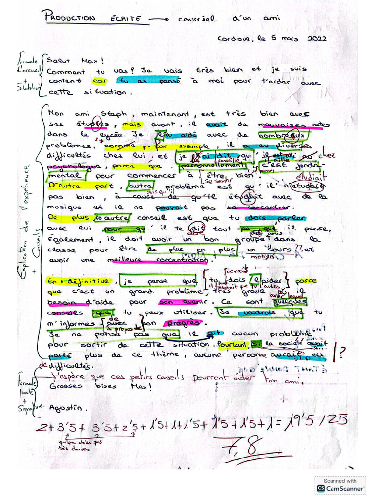 Correction lettre informelle | PDF
