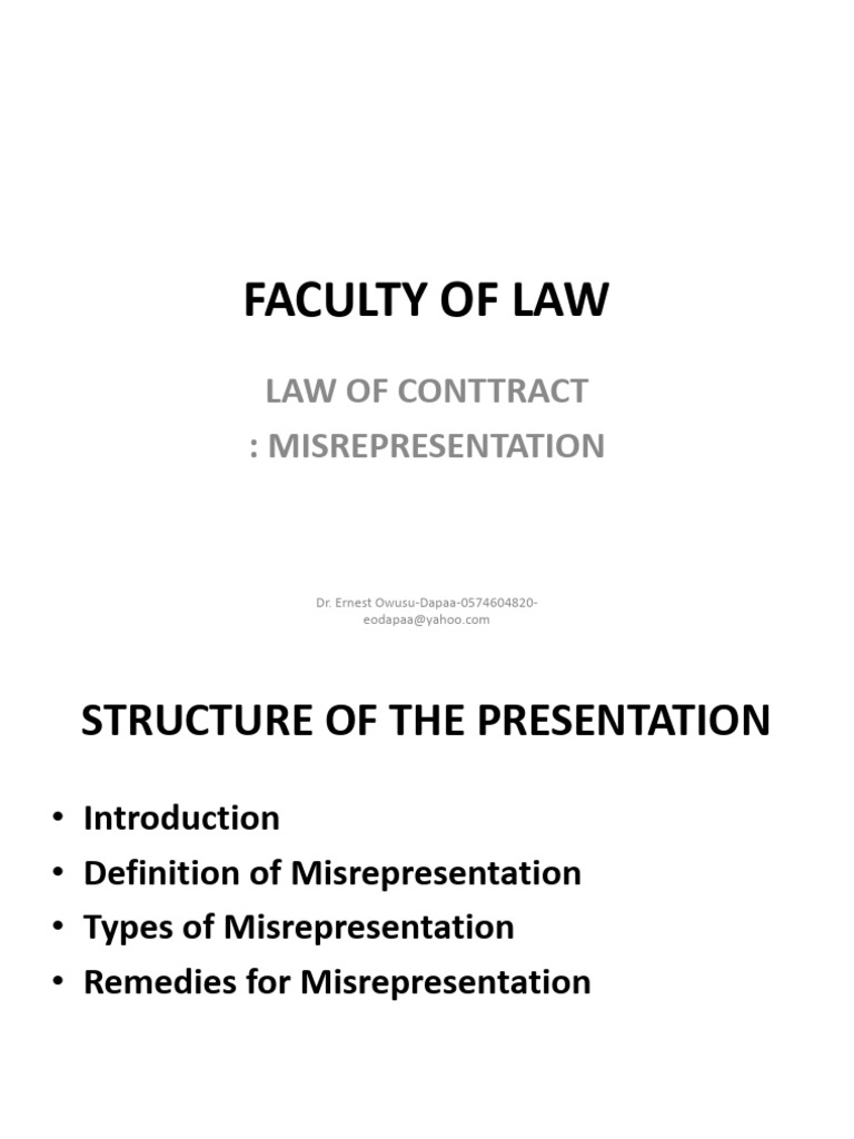 Misrepresentation | PDF | Misrepresentation | Damages