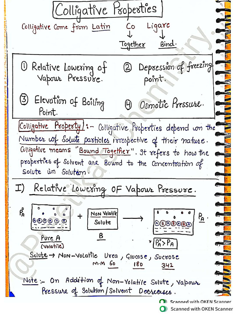Colligative Properties | PDF