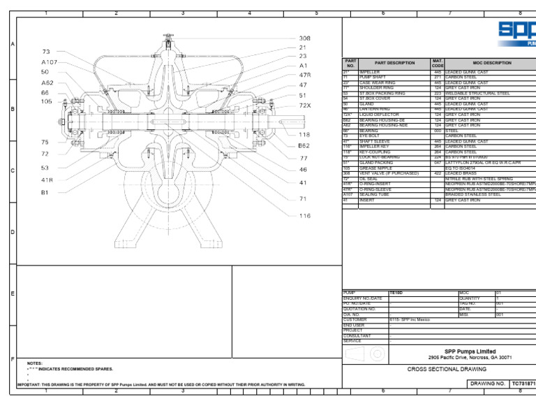 Cross Sectional Drawing - TE10D | PDF