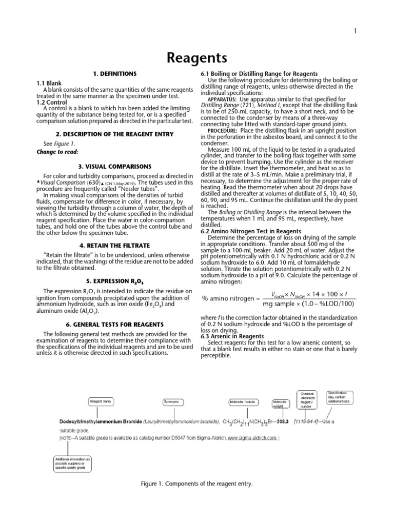 Reagents | PDF | Sulfuric Acid | Magnesium