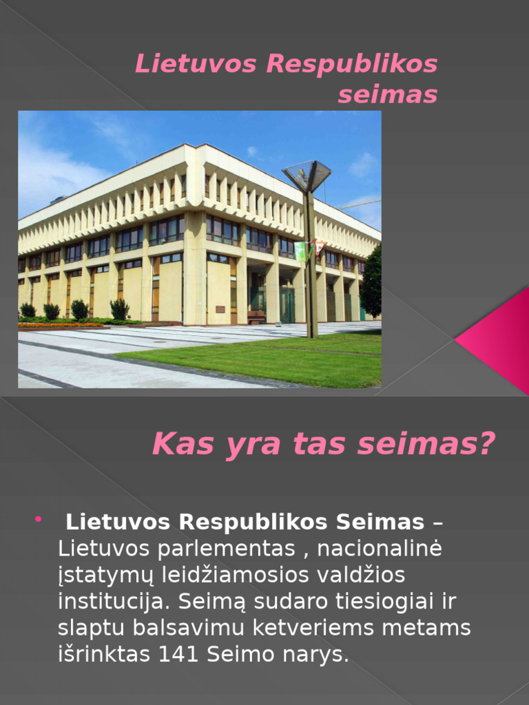 Seimas Skaidres (Mokslobaze - LT) | PDF