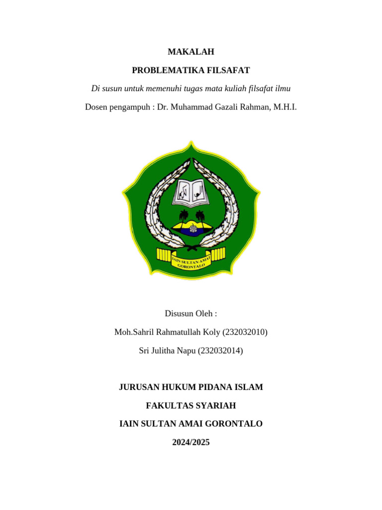Problematika Filsafat Ilmu dan Rasio | PDF