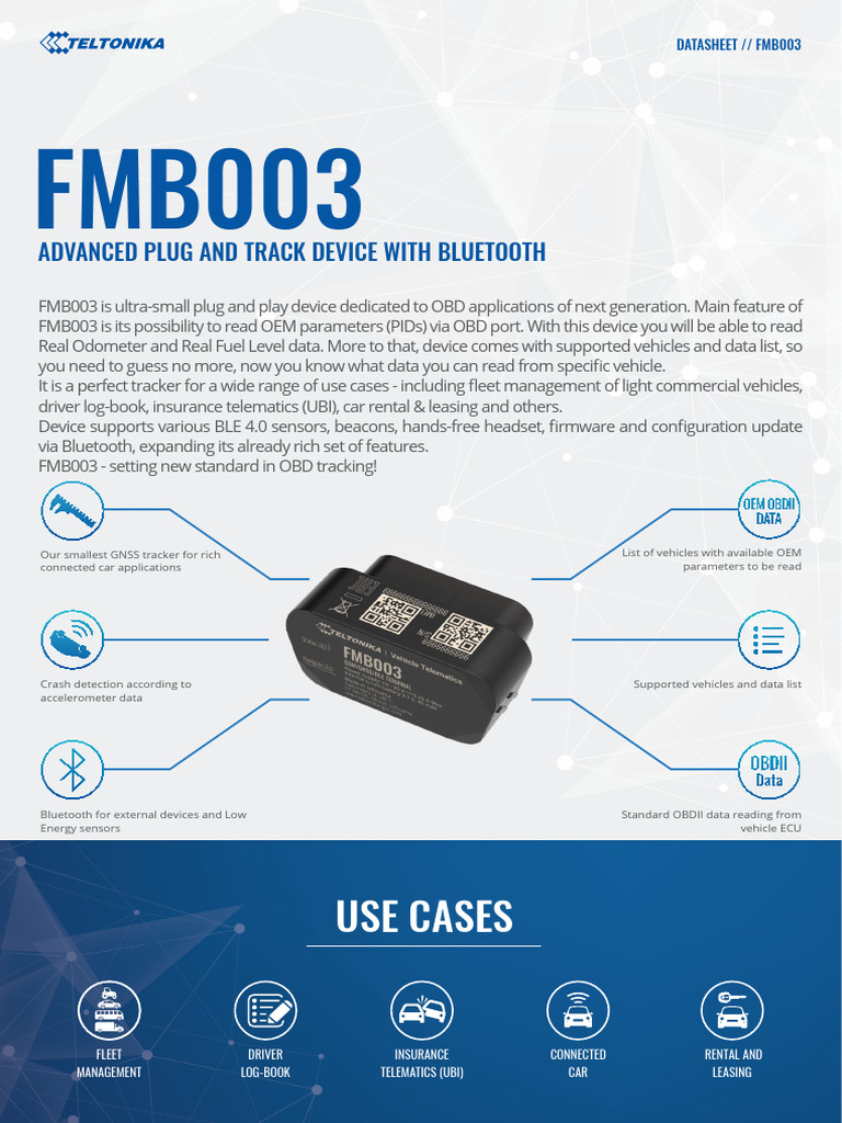 Datasheet FMB003 1.1 Web | PDF | Computer Engineering | Mobile Technology
