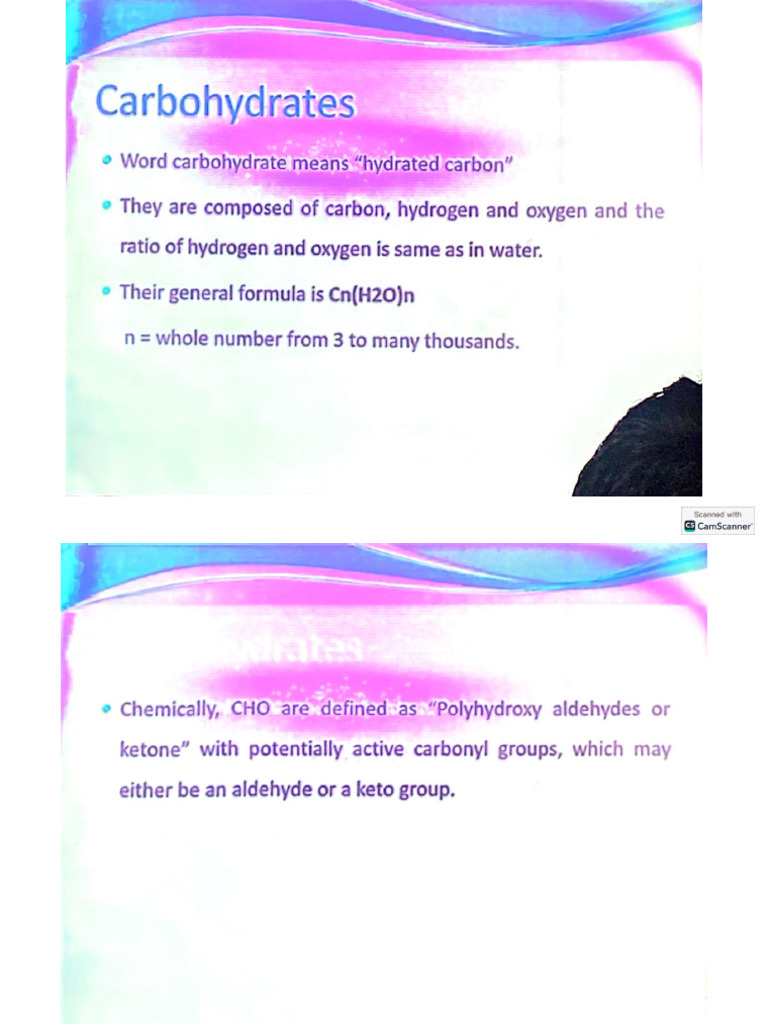 Carbohydrates Slides | PDF