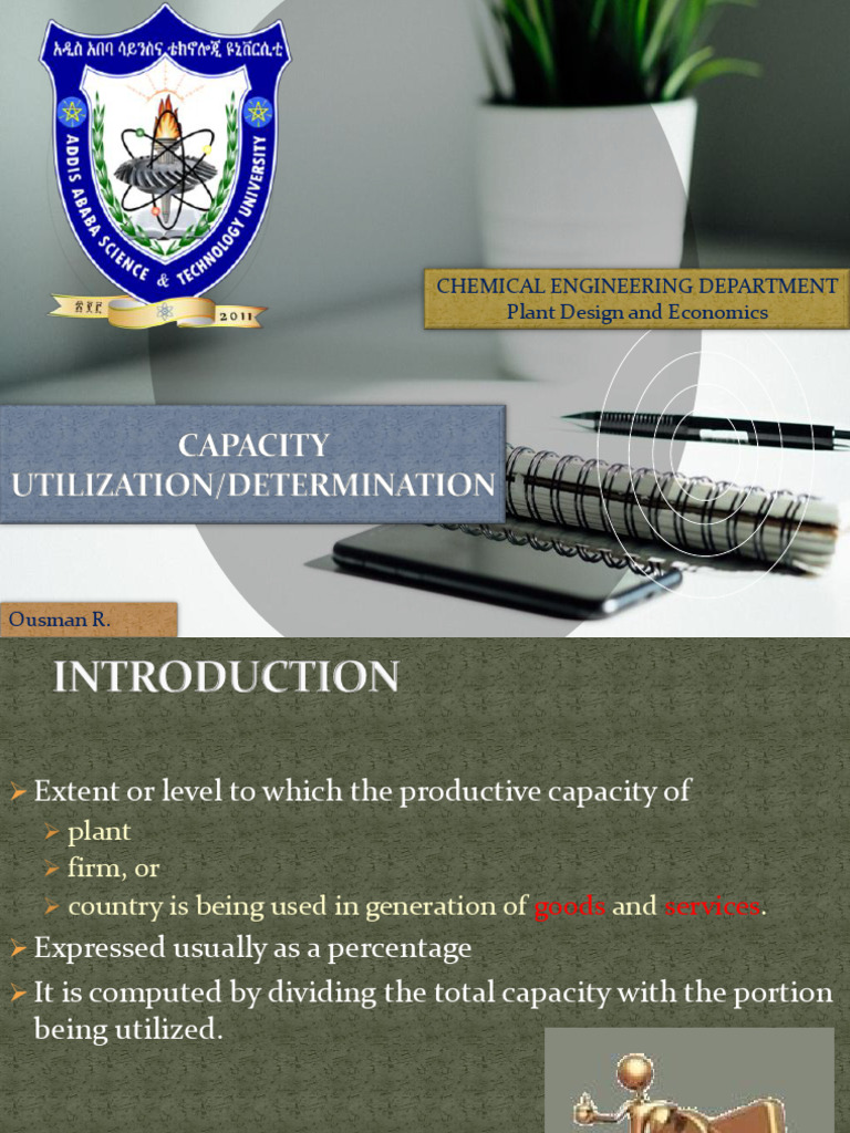 1.3 Capacity Determination and Utilization | PDF | Capacity Utilization ...
