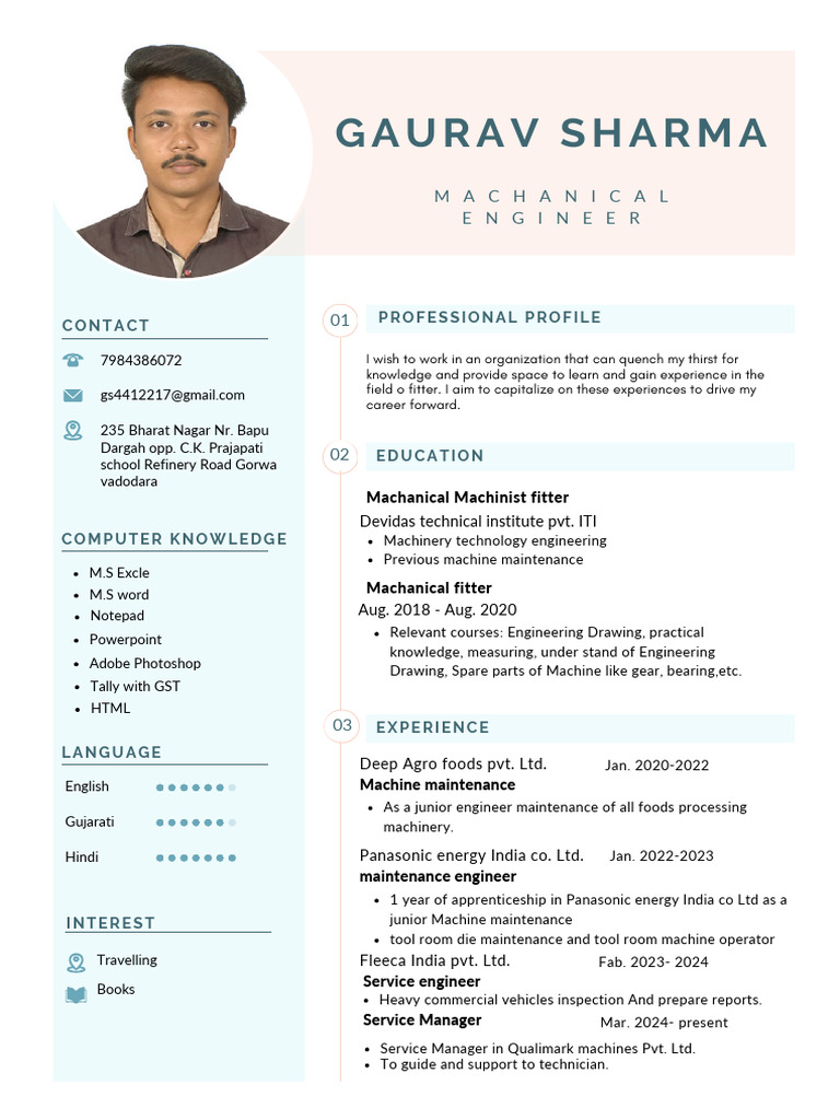 Gaurav Sharma CV. PDF.pdf | PDF | Production And Manufacturing