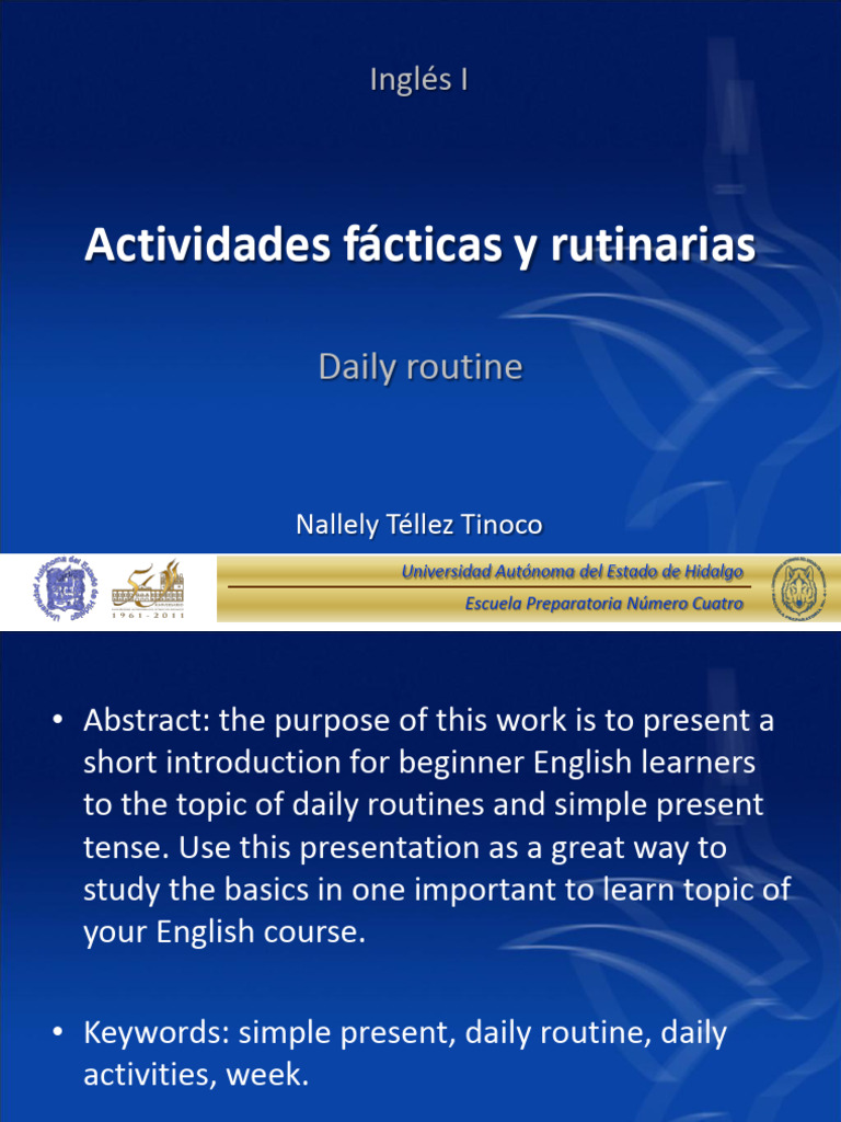 Rutinas Diarias | PDF