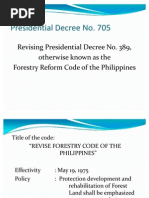 Presidential Decree NO. 705: The Revised Forestry Code | PDF | Logging | Lumber