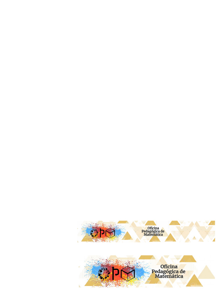 Oficina Pedagógica de Matemática | PDF