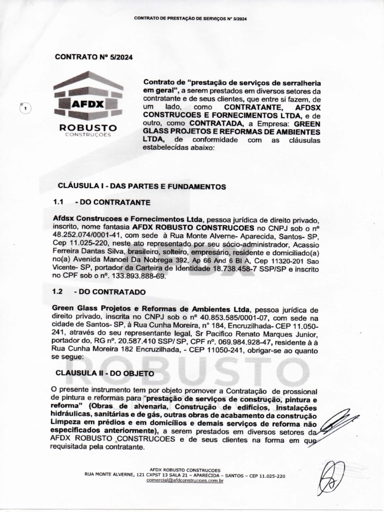 Contrato 5- Renato | PDF