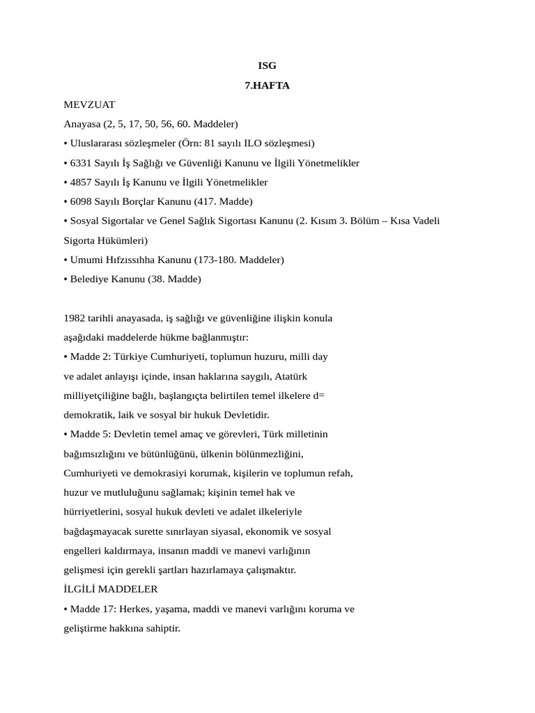 ISG Cheatsheet | PDF