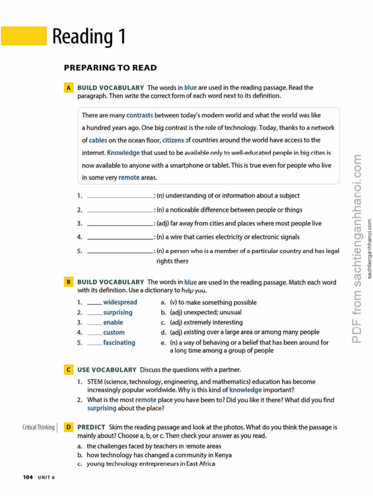 Reading Unit 6 | PDF