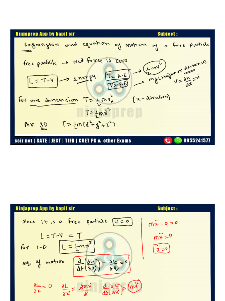 classical mechanics objective questions -1 | PDF