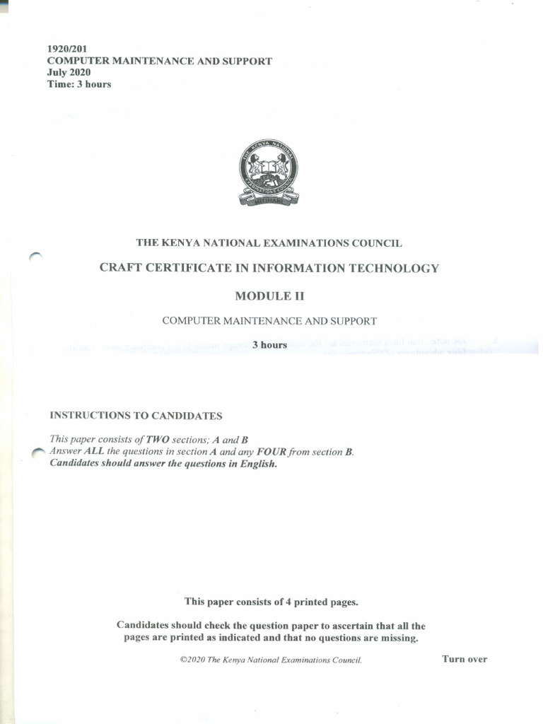 Computer Maintanance and Support0001 | PDF