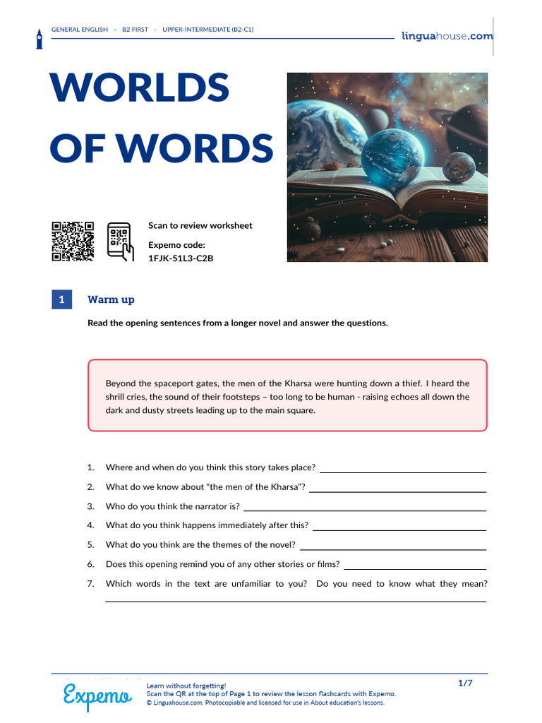 Worlds of Words British English Student B2 C1 | PDF | Vocabulary | Word