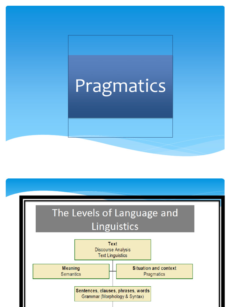 Lecture 1 Pragmmatics Introduction | PDF