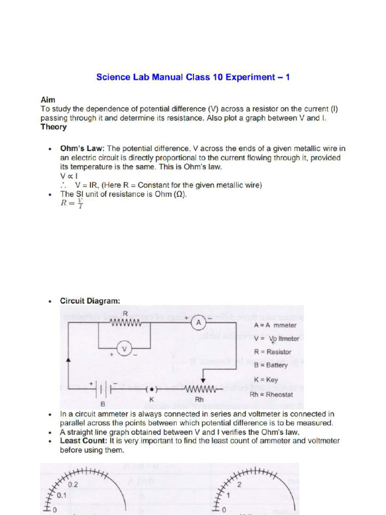 Class 10 Science Practical | PDF
