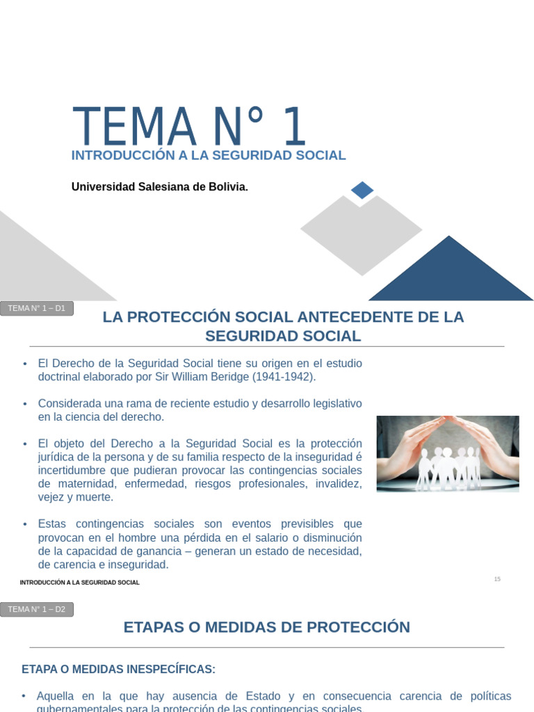 Unidad I. - Tema N°1 - INTRODUCCIÓN A LA SEGURIDAD SOCIAL | PDF | Derecho laboral | Salario