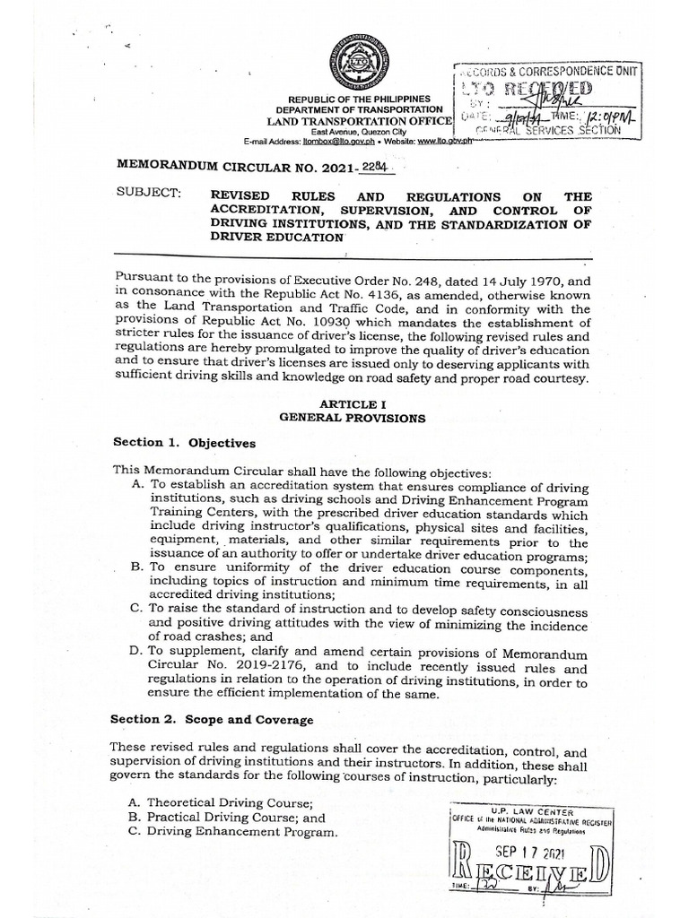 MEMORANDUM CIRCULAR NO. 2021-2284 - REVISED RULES AND REGULATIONS ON ...