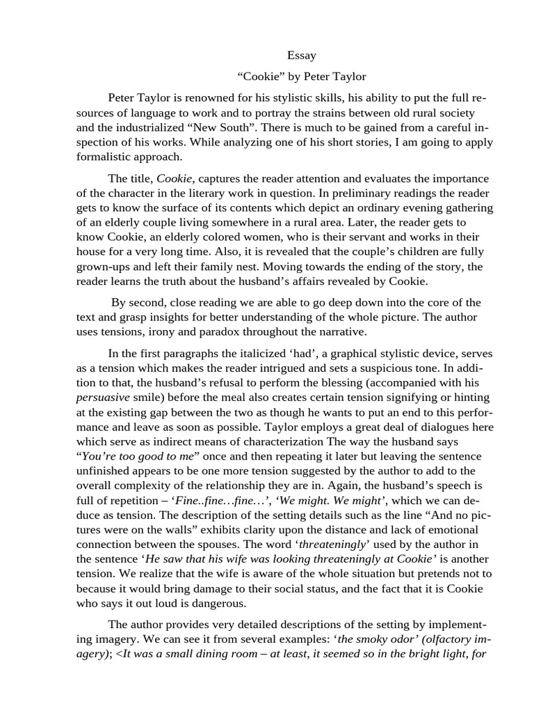 Essay Cookie | PDF | Human Communication