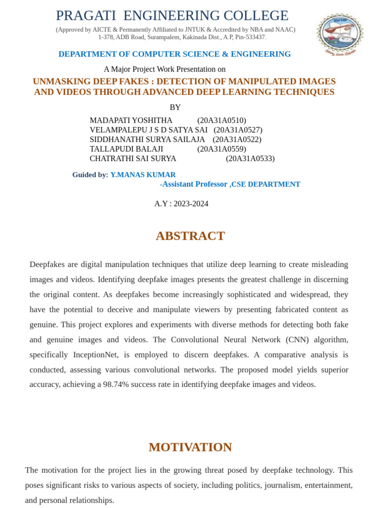 Batch-10 Project - PPT | PDF | Deep Learning | Computing