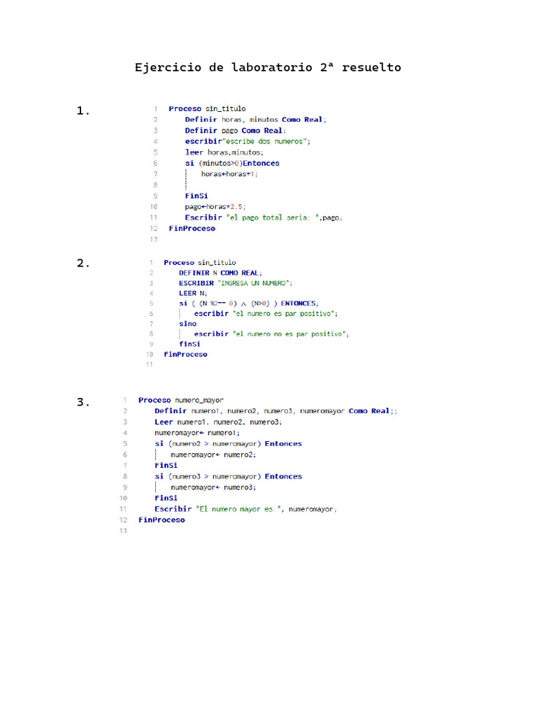 Ejercicio de Laboratorio 6a Resuelto | PDF