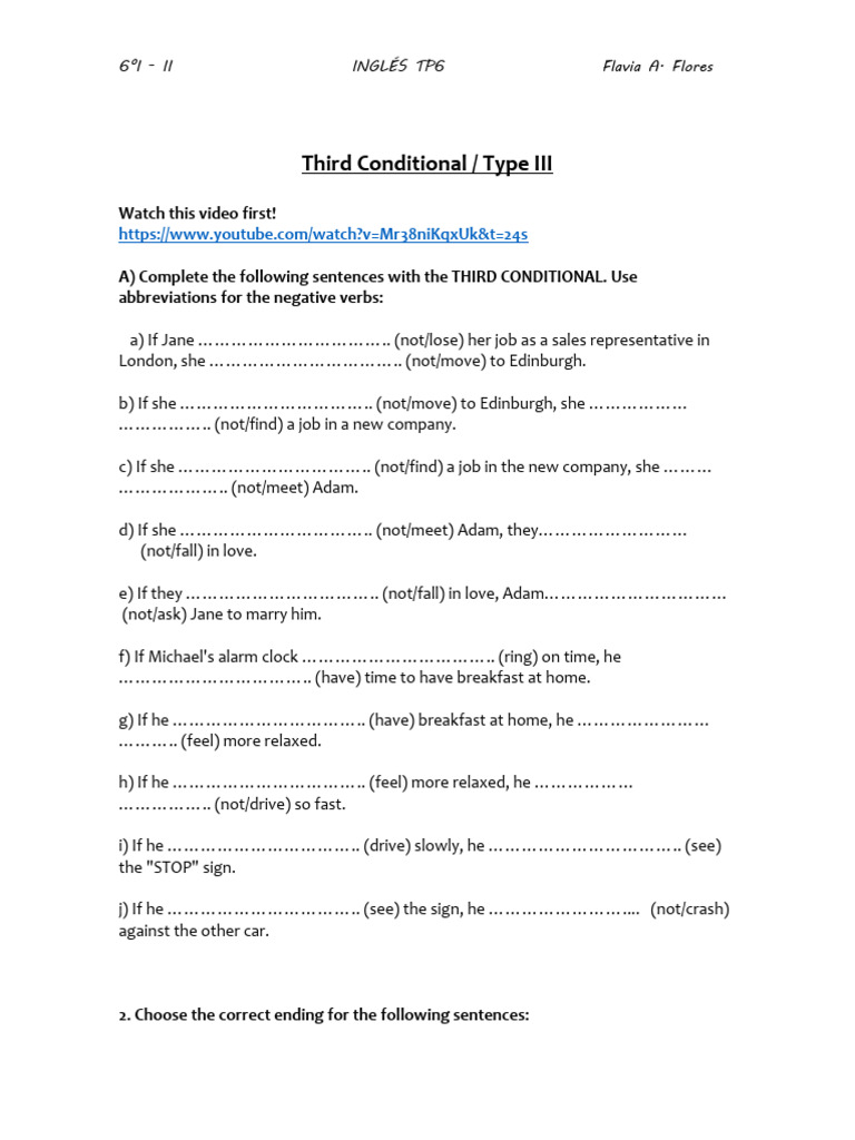 3rd Conditional | PDF