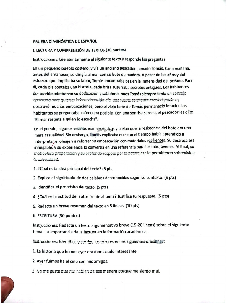 Español tarea | PDF