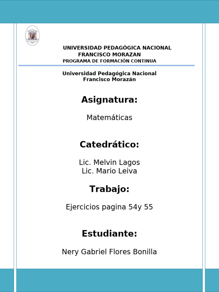 Ejercicio de Matematicas | PDF