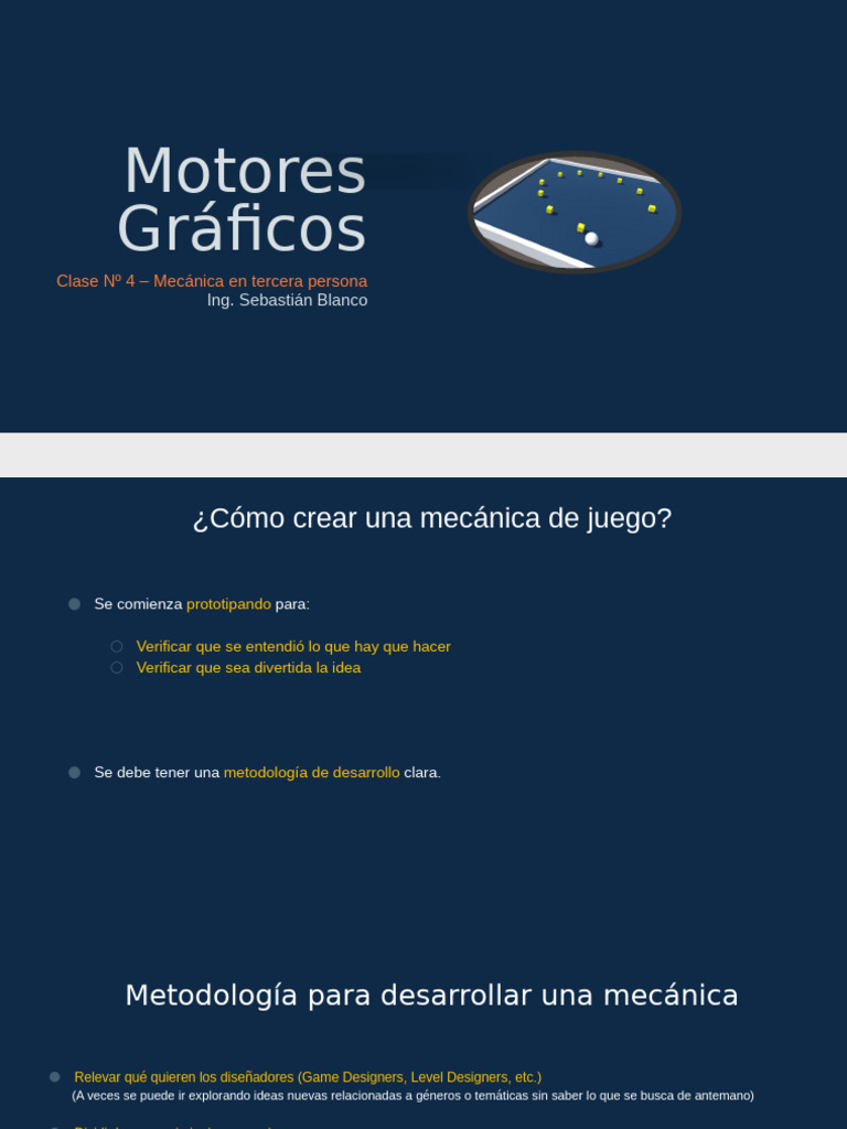 Motores (Blanco) Clase 4 - Mecánica en Tercera Persona | PDF ...