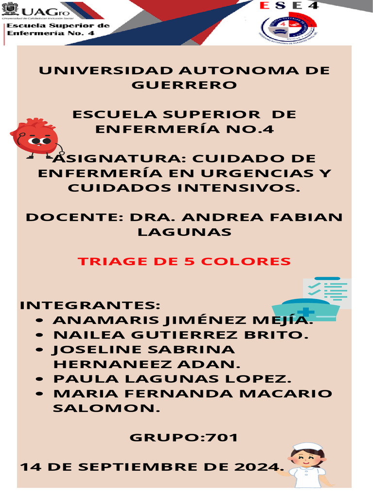 Colores del Triage en Urgencias Médicas | PDF