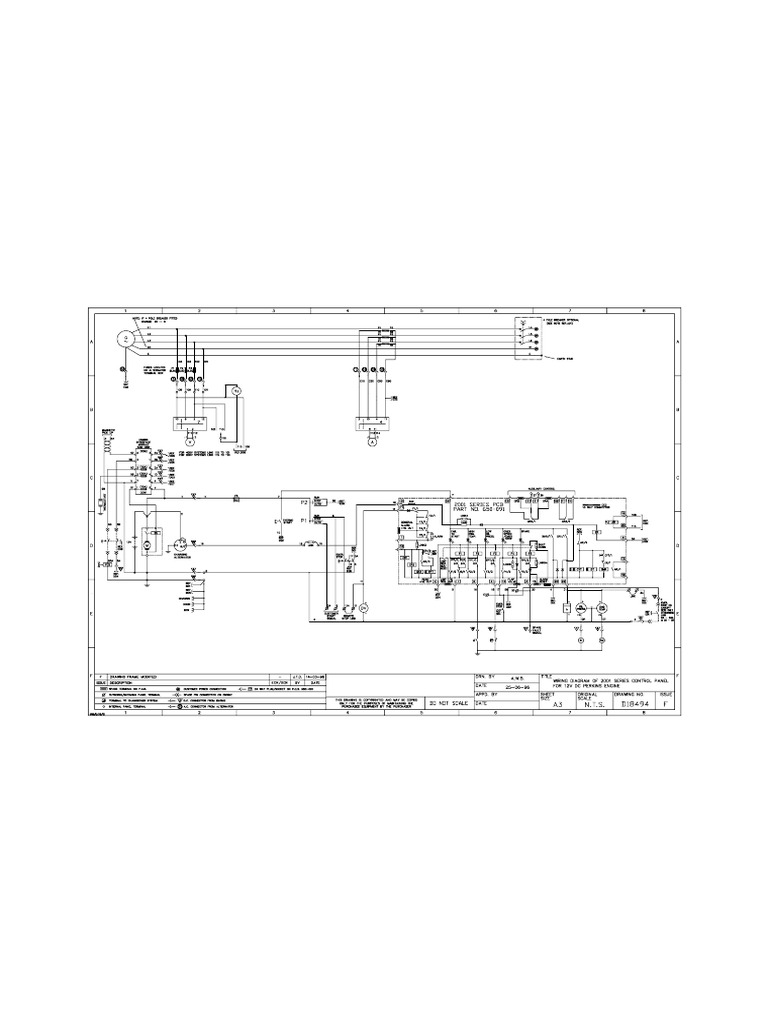 2001 Panel 12v PCB 650091 PCB Drawing | PDF