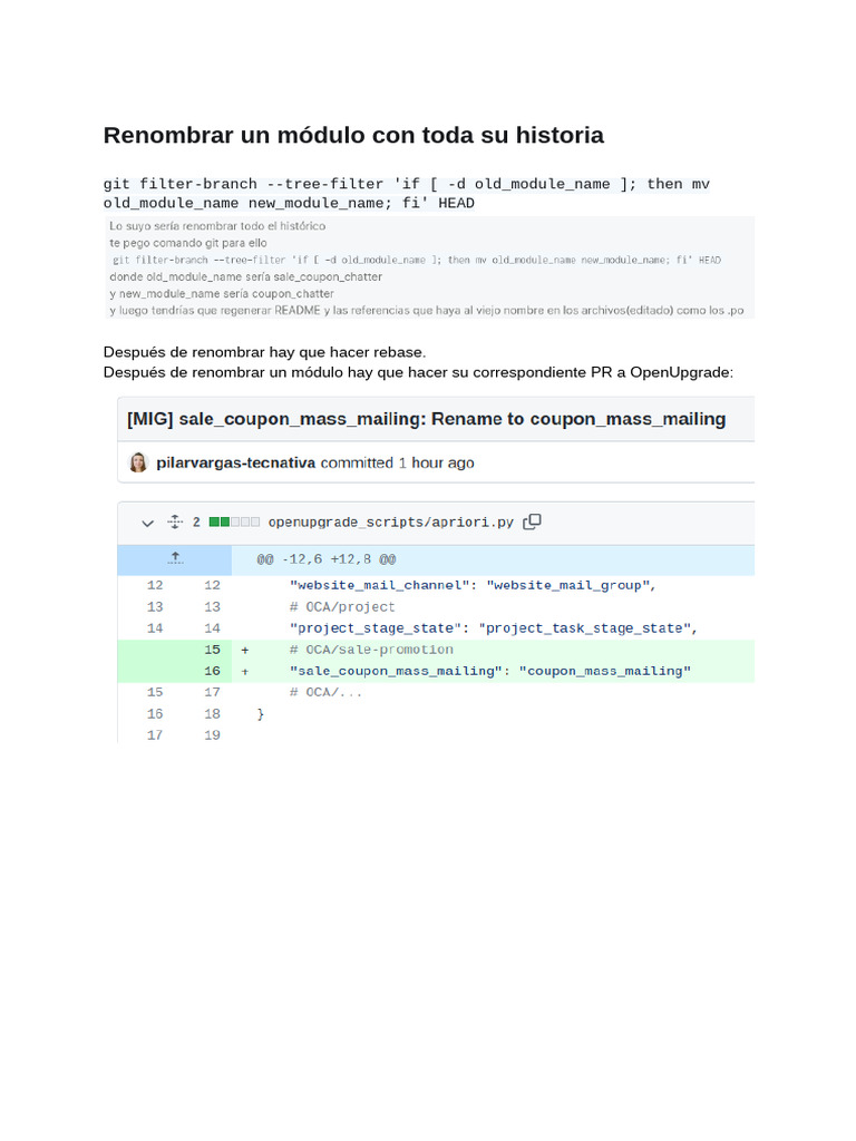 Como Renombrar Un Módulo | PDF