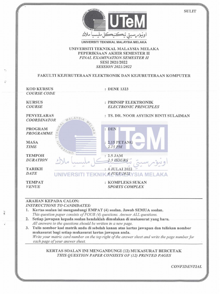 Dene1323022122 Prinsip Elektronik Elecronic Principles | PDF