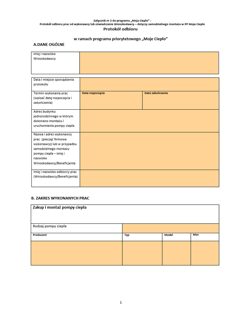 Protokol-odbioru | PDF