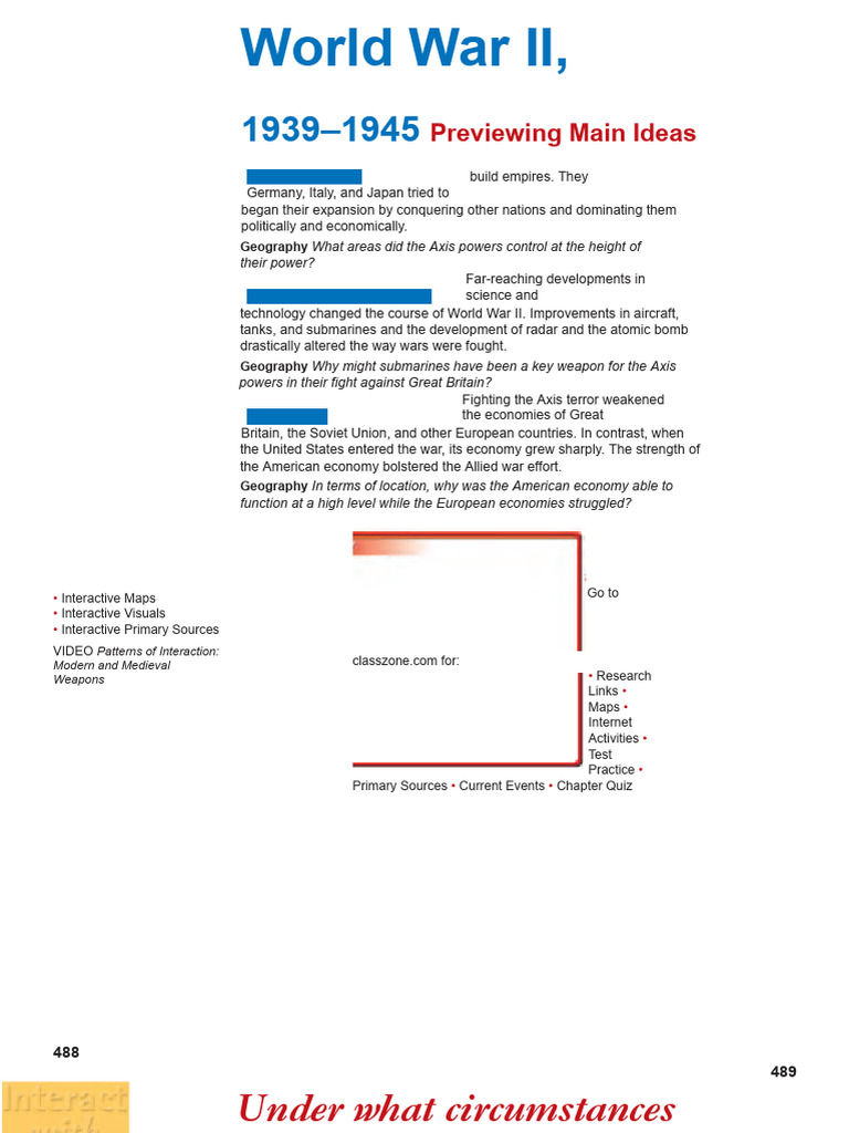 modern world history - chapter 16 (1) | PDF | World War II | Allies Of ...