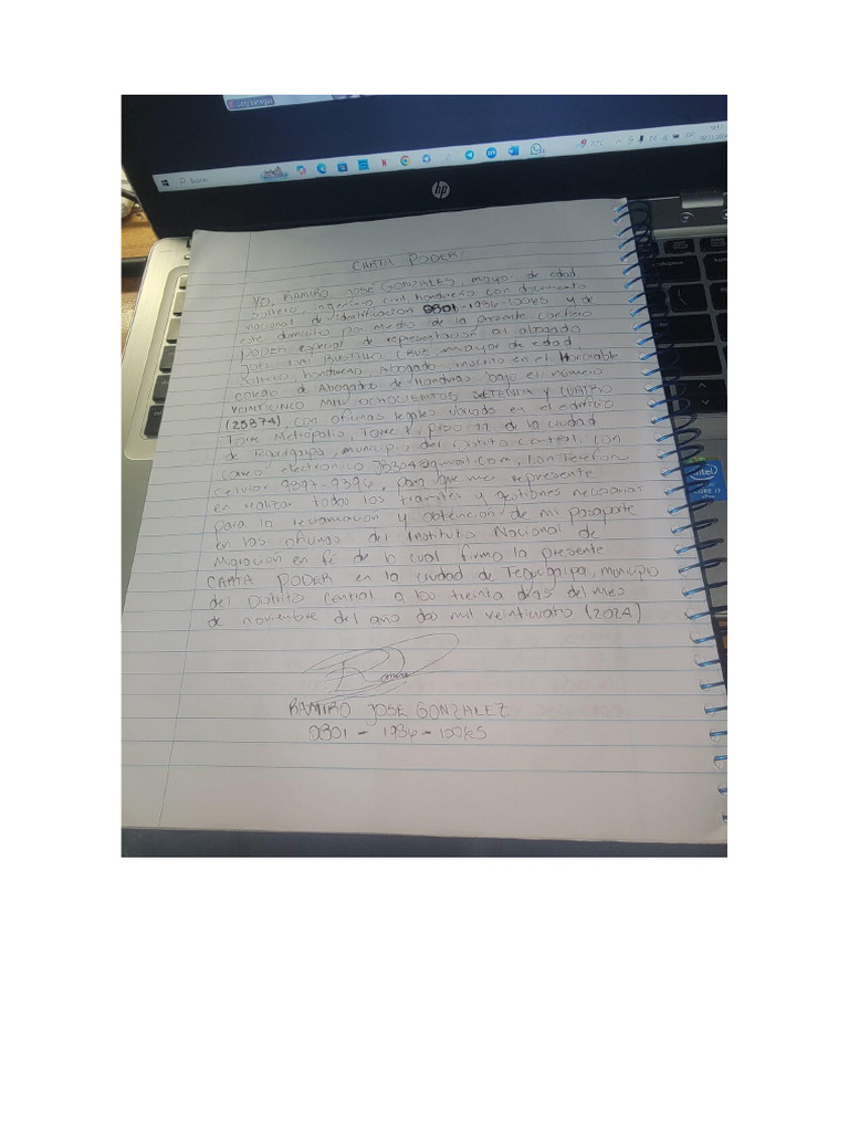 Carta Poder Joel Bustillo | PDF