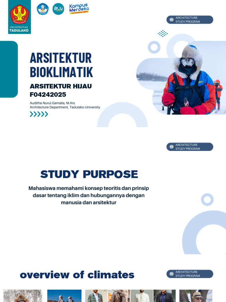 Arsitektur Hijau - Bioklimatik P6 | PDF | Climate | Temperate Climate