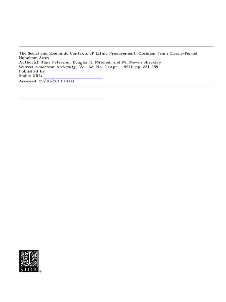 Peterson et al-The Social and Economic Contexts of Lithic Procurement ...