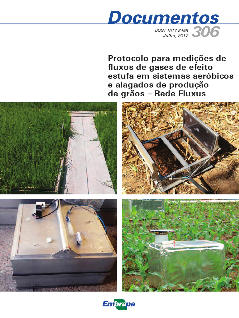 Doc306 Protocolo Medicoes de Fluxos de Gases | PDF | Gás de efeito estufa | Solo