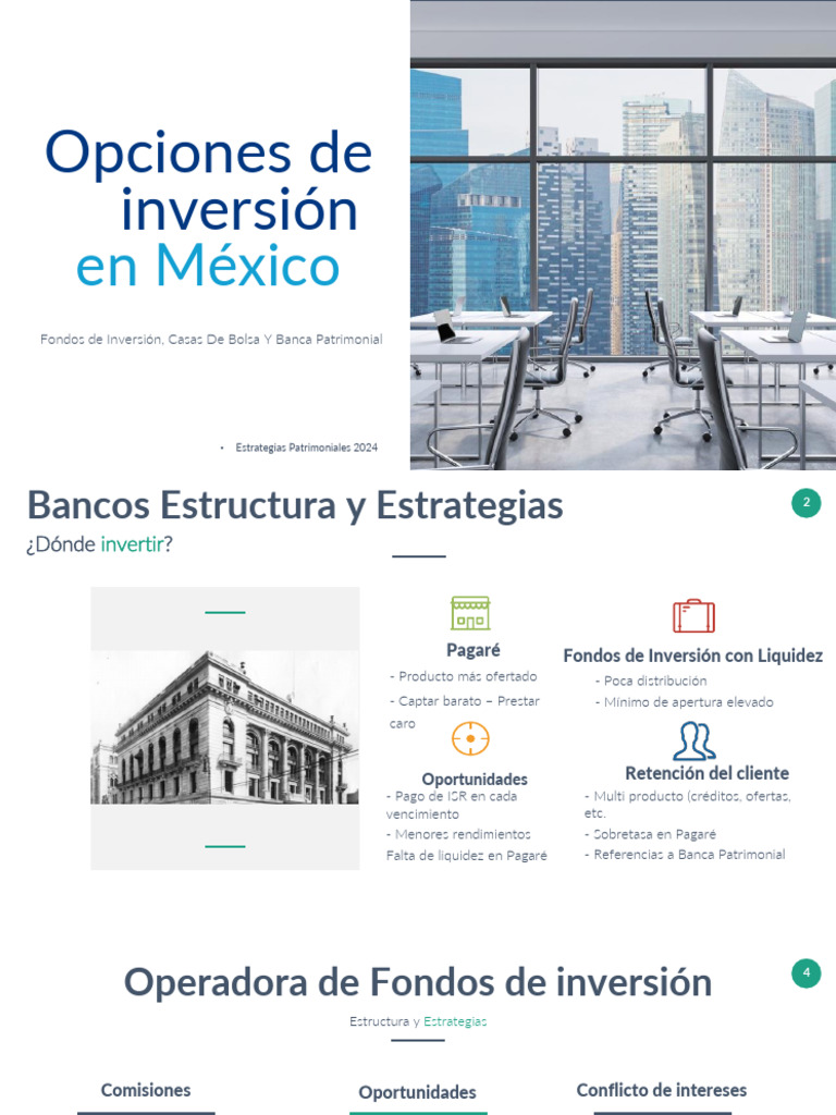 Tipos de Inversiones en México 2024 | PDF | Bancos | Interés